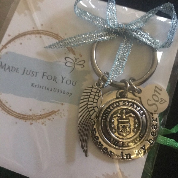 Memorial Military Keychain, Sympathy US Army, Air Force, Navy, Marine ...