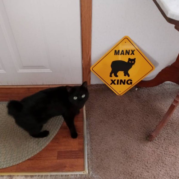 Manx Xing Sign Aluminum 12 in X 12 in #20696 - Etsy