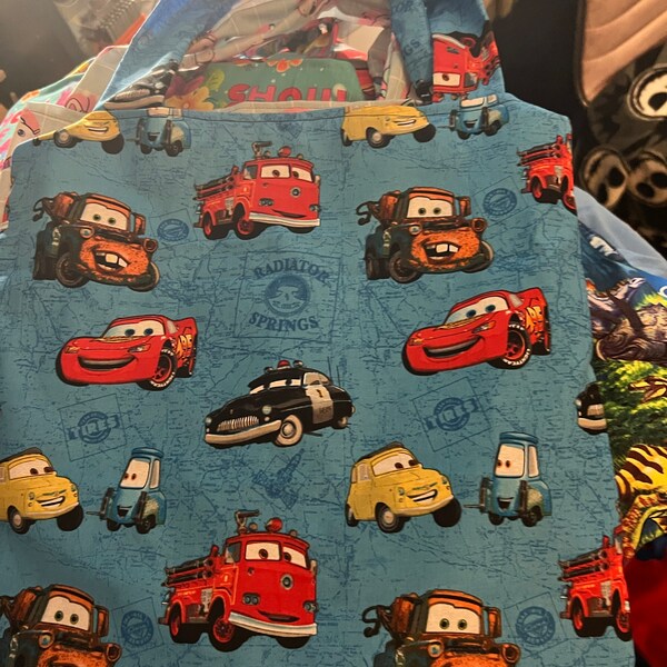 Disney's Cars Radiator Springs Cars Print Fabric by the Yard FBTY Fat ...