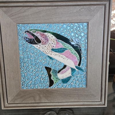 Rainbow Trout Stained Glass Pattern - Etsy
