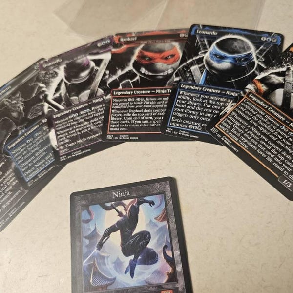 TMNT Ninjas |mtcg| Proxy - Custom Art Cards - **NEW** - Etsy