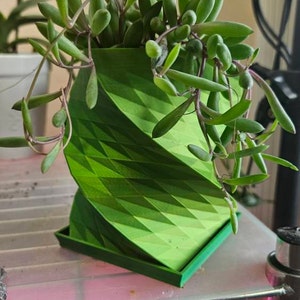 Helix Planter Colorful 3D Printed Spiral Design Geometric Decor for ...
