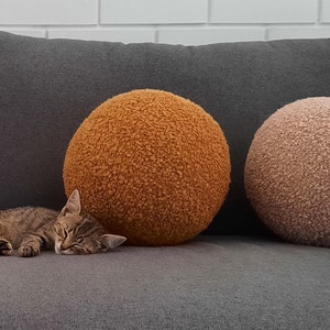 Make Your Own Ball Cushion Pillow Sewing Pattern and Tutorial PDF - Etsy