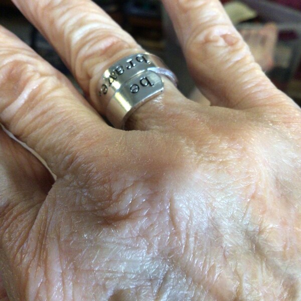 Be Brave Wrap Ring Inspirational Jewelry - Etsy