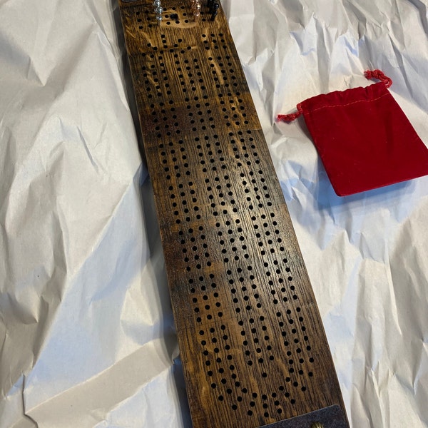 2 Track Cribbage Board-cribbage-wood Cribbage Board-cribbage Boards ...