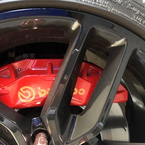 4 Corvette Caliper Decals Sticker C8 Z51 Heat Resistant White - Etsy