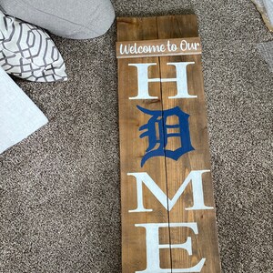 Welcome to Our Home Base Porch Sign I Custom Sign I Baseball | Etsy