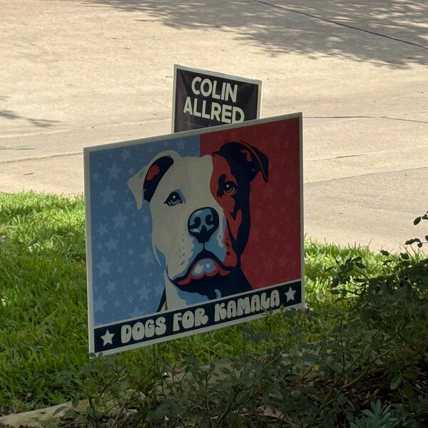 Dogs for Kamala Yard Sign, Dog Moms for Harris Sign, Dog Dads for ...