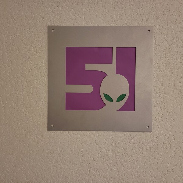 Area 51 Metal Sign - Alien Wall Art for Sci-fi Home Decor ...