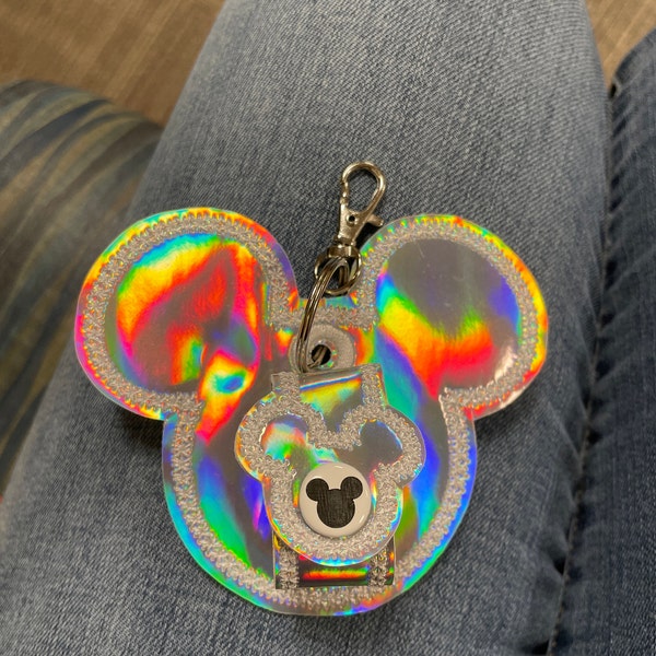 Holographic Mouse Ear Holder - Mouse Head - Ear Buddy - Mask Holder ...