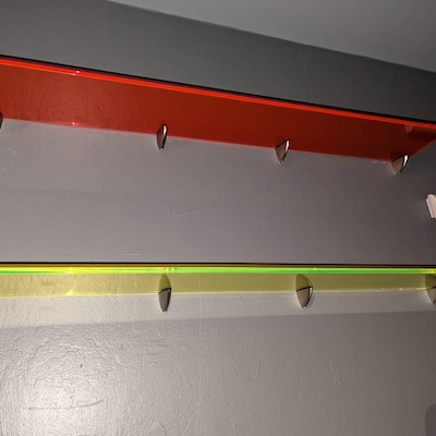 Perspex/acrylic Coloured Shelves Blue Neon for Interiors - Etsy