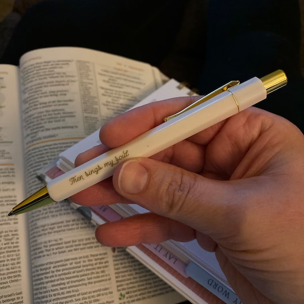 Christian Pen Set | Hymn Pen Set | Inspirational Pens | Be Still Pen ...