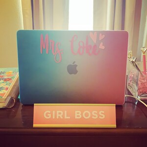 Laptop Stickers Laptop Decal Computer Decal Name Laptop Decal Laptop ...