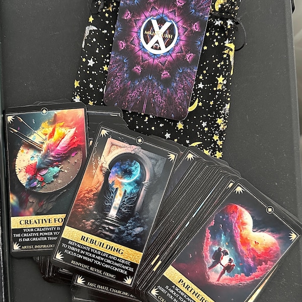 Modern Oracle Tarot Deck: Intuition Universe, 78 Cards & Guide - Etsy