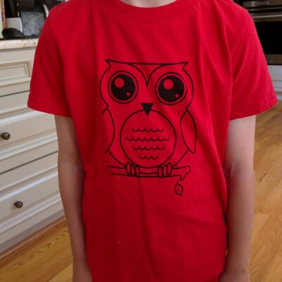 Girls Owl Shirt Multiple Colors Available Cute Kids Owl Tshirt Gift ...