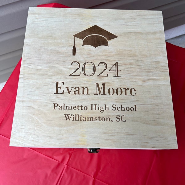 Graduation Memory Box, Personalized Gift Box, Graduation Gift Ideas ...
