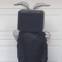 DIY TV Monitor Mask, TV Head, 3D Paper Craft Template, Halloween Mask ...