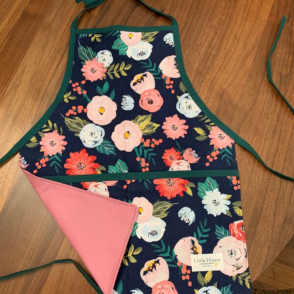 Toddler Kids Floral Apron- Play Apron for Girls- Daisy Apron - Gift for ...