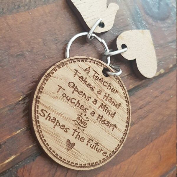 Personalised Teacher Keyring Teacher Gift Thank You Teacher ...