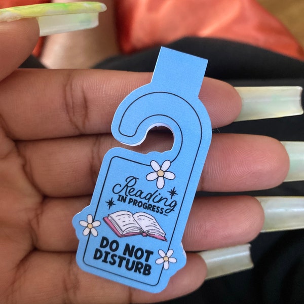 Reading Do Not Disturb Magnetic Bookmark, Cute Magnetic Bookmark ...