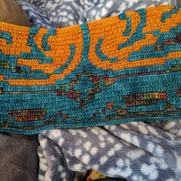 Milagros Throw Mosaic Crochet Pattern - Etsy