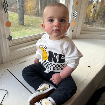 One Happy Dude Birthday Bodysuit, Matching Birthday Outfit, 1st ...