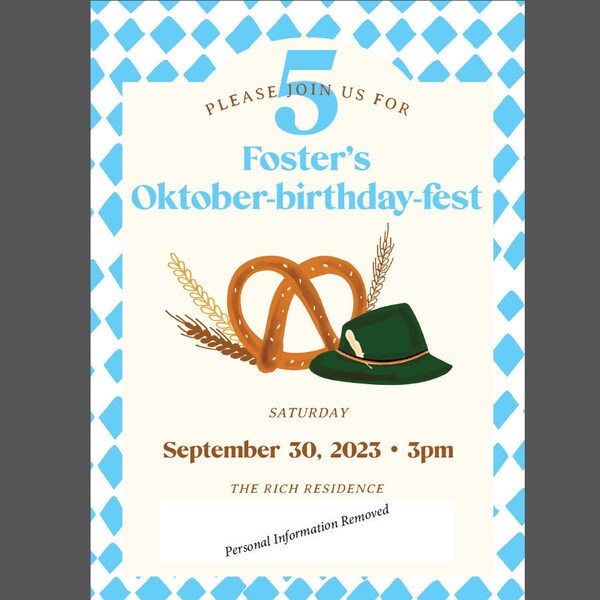 Oktoberfest Birthday Party Invitation, Oktwoberfest, Onetoberfest ...