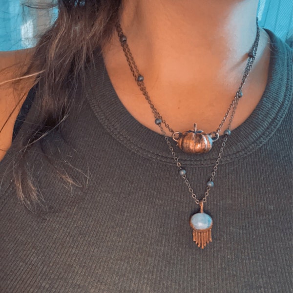 Fall Pumpkin Necklace, Autumn Jewelry - Etsy