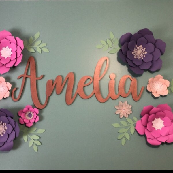 Nursery Name Sign - Wood Name Cutout - Wood Name - Wood Name Sign ...