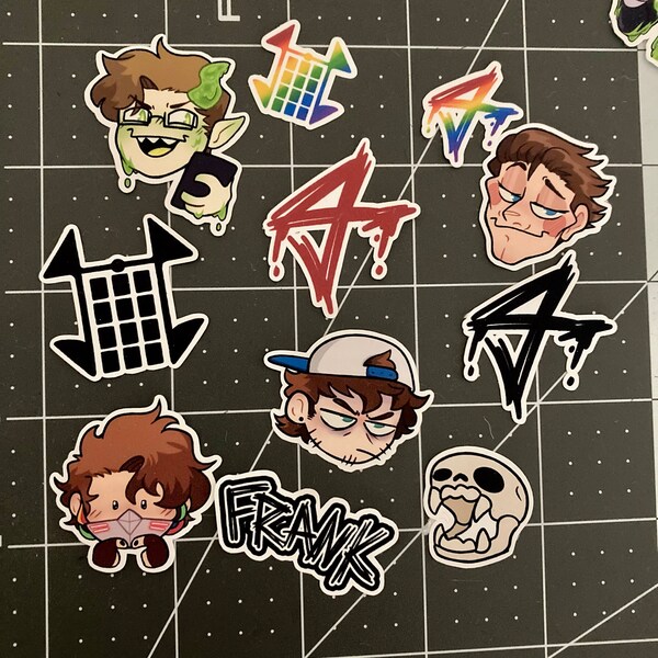 Generation Loss 9pc Sticker Set | Slimecicle, Ranboo, Sneegsnag ...