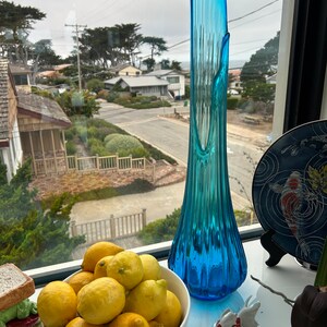 Vintage Bryce Higbee & Co. Clear Cut Glass Swung Vase 17 - Etsy