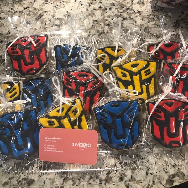 Transformers Sugar Cookies - Etsy
