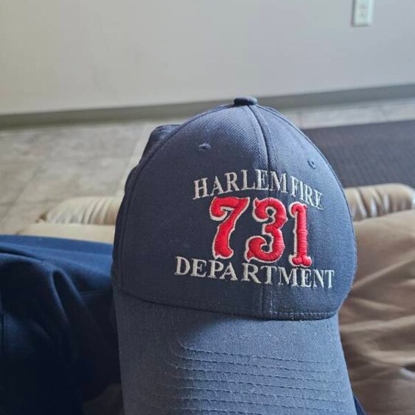 Fire Fighter Department, Fire & Rescue Trucker Cap, Puff Embroidery ...