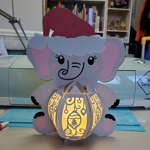 Papercraft Elephant Dumbo SVG, PDF Template - DIY Elephant Paper Model ...