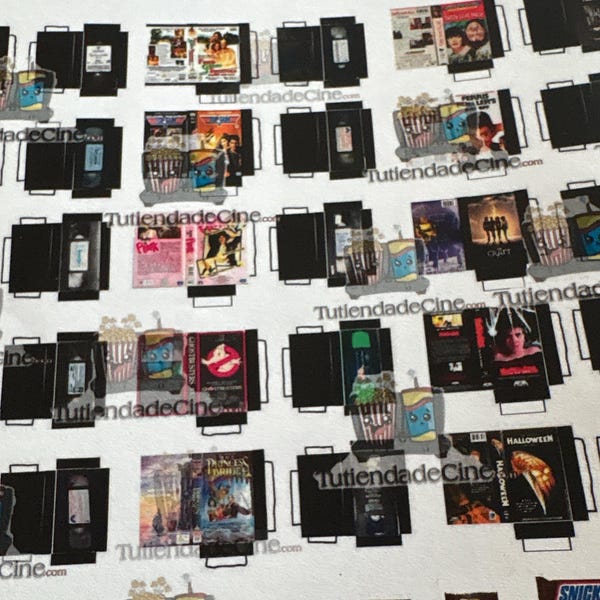 VHS Movie Collection 1:12 Papercraft - Etsy