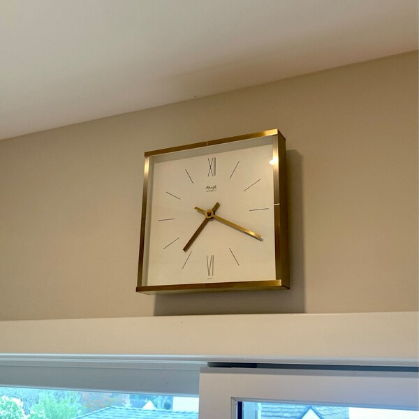 Stunning JUNGHANS Wall Clock Mid Century Modernism Germany Mcm Danish ...