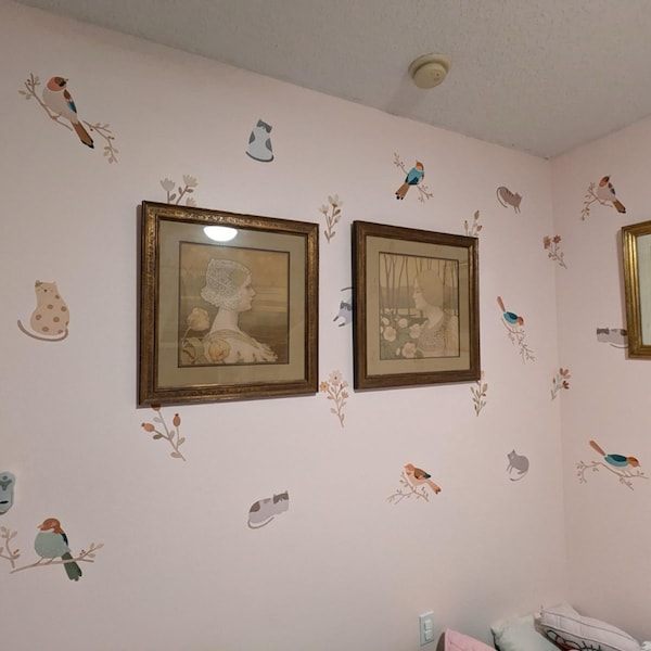 Wave Wall Decals Removable, Reusable Wall Stickers Watercolor Beach Art ...