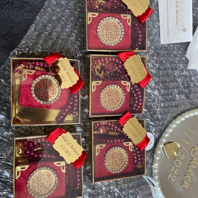 Luxury Custom Mini Quran Favor Arabic Velvet Quran Islamic - Etsy