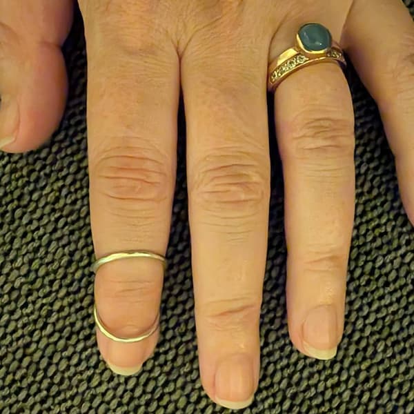 Finger Hypermobility, Arthritis Splint Ring in Brass, Bronze, Titanium ...