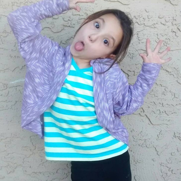 Slouchy Cardigan Pattern, Sewing Pattern and Tutorial, PDF Pattern ...