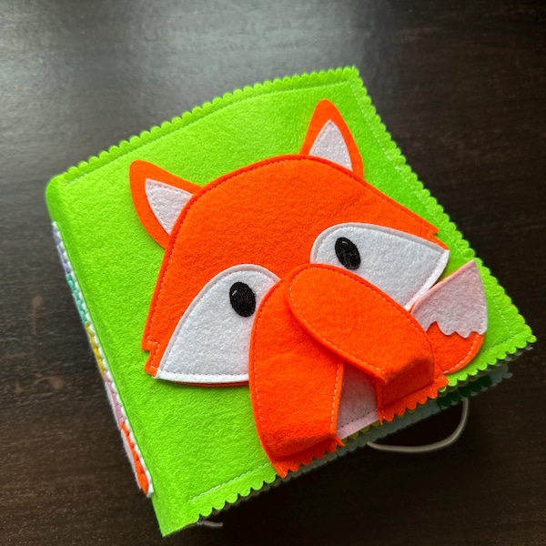 Personalized Montessori Baby Toy and Sensory Felt Book, Educational ...