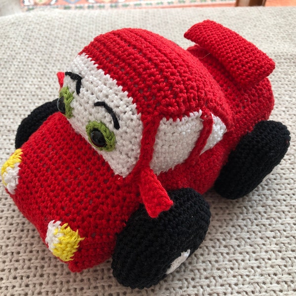 CROCHET PATTERN: Flash the Race Car / Amigurumi / Stuffed Car / Toy Car ...