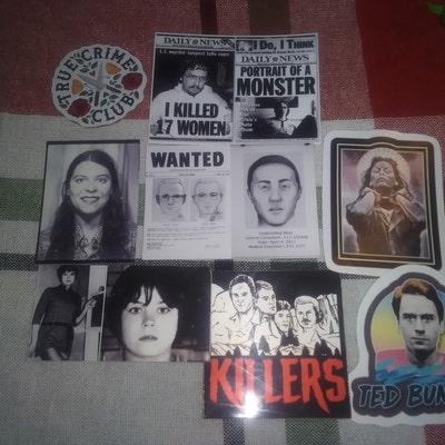 Mystery Grab Bag Serial Killers Stickers Laptop Stickers - Etsy