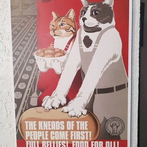 Soviet Cat Poster Cat Star Union - Etsy