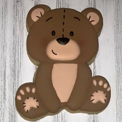 Sitting Bear Cookie Cutter Woodland, Teddy Bear Cookie Cutter - Etsy