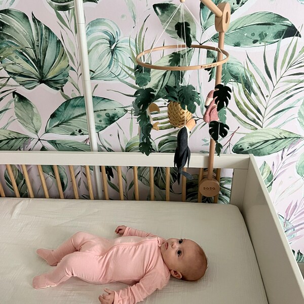 Tropical Baby Mobile, Hawaiian Baby Mobile, Pineapple Mobile, Flamingo ...