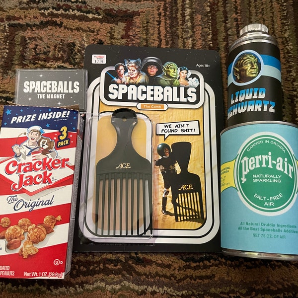 Spaceballs Hair Pick Movie Parody Star Wars Custom Made Card With Comb ...