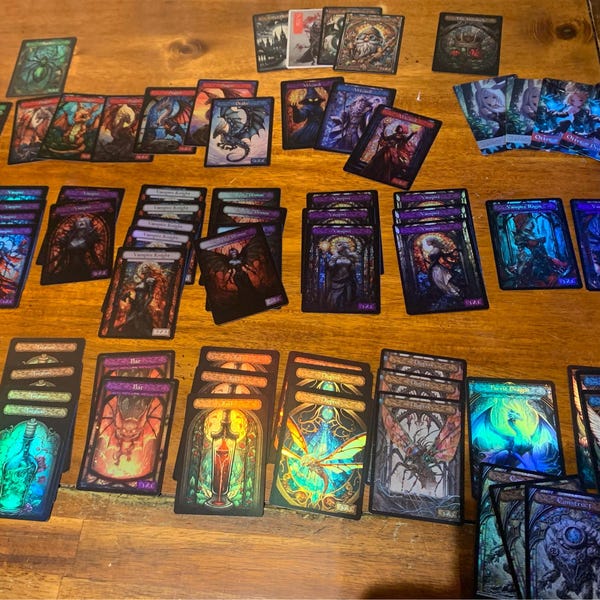 Stained Glass Art Token MTG Token Bundle Magic Token Bundle MTG Stained ...