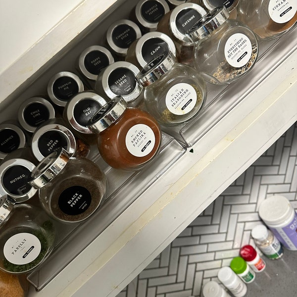 Round Extra-large Glass Jars Set, Round Pantry Jars With Premium Bamboo ...