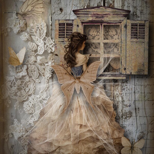 Printable Junk Journal Vintage Papyrus Paper Mixed Media Whimsical Art ...